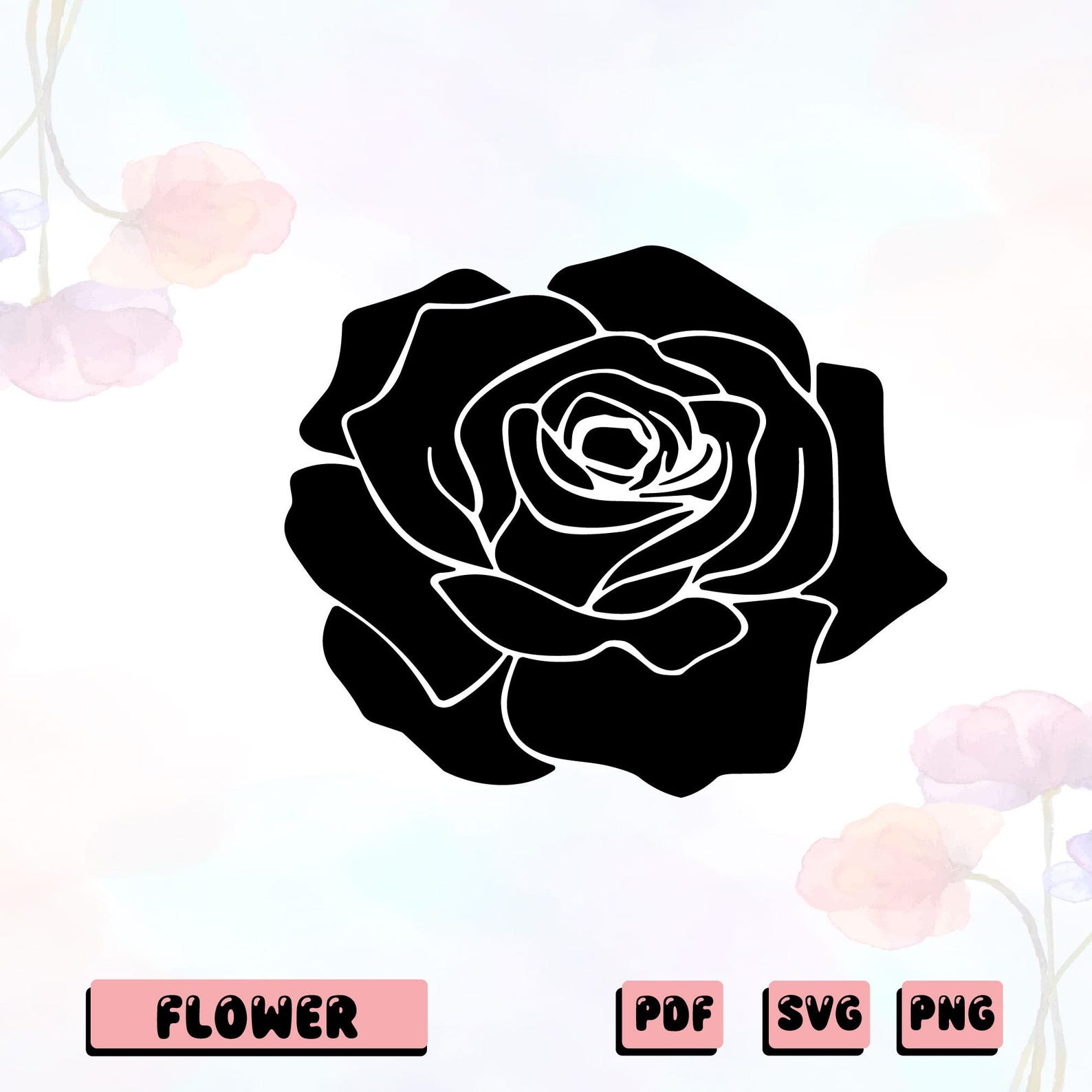Flower SVG Bundle, Flowers Svg, Spring, Flowers Designs for Shirts ...