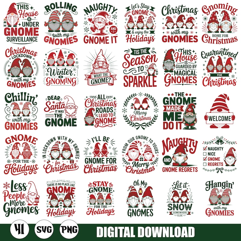 Gnomes Christmas Funny - Etsy