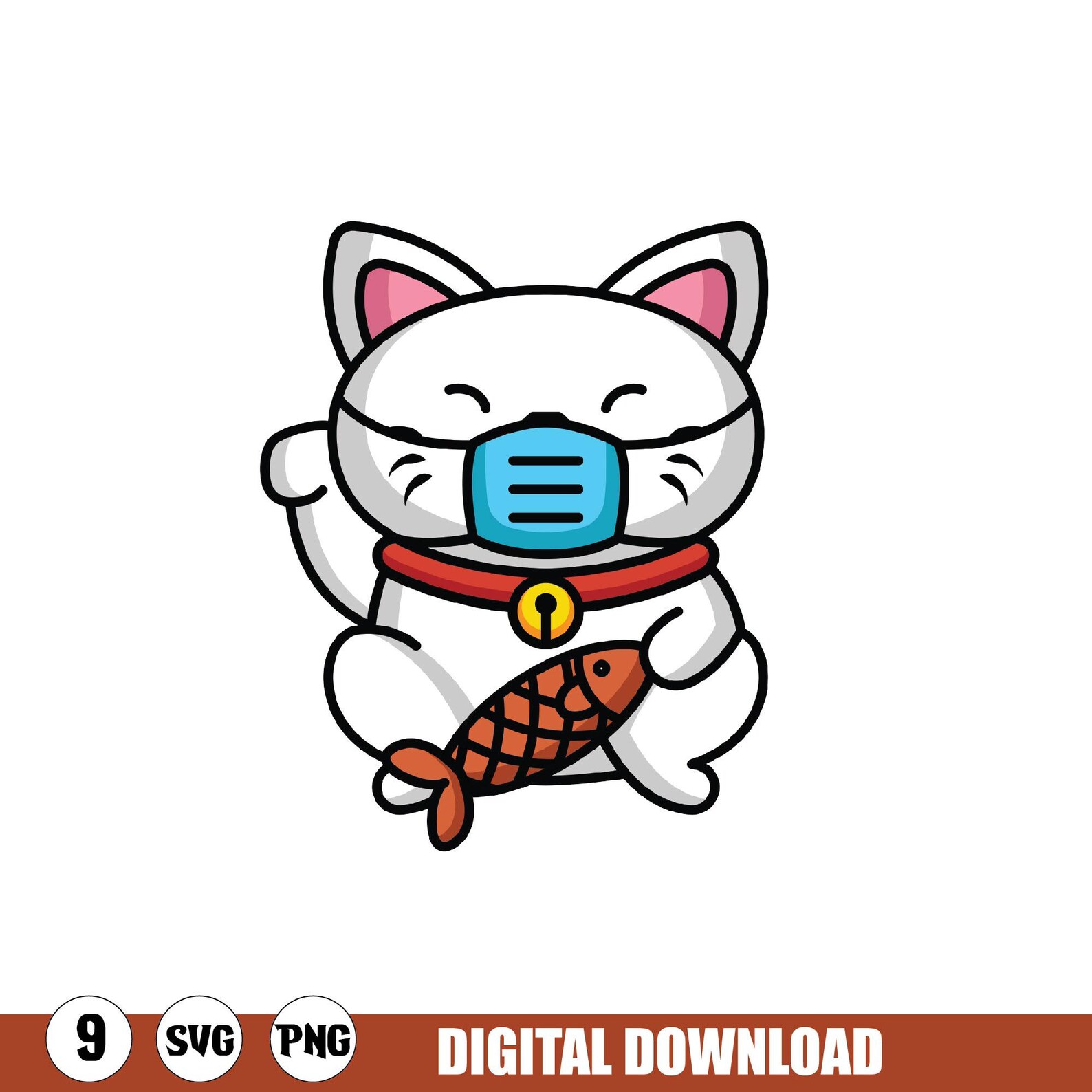 Lucky Cat SVG Bundle, Maneki Neko SVG, Fortune Cat Svg, Asian Good Luck ...