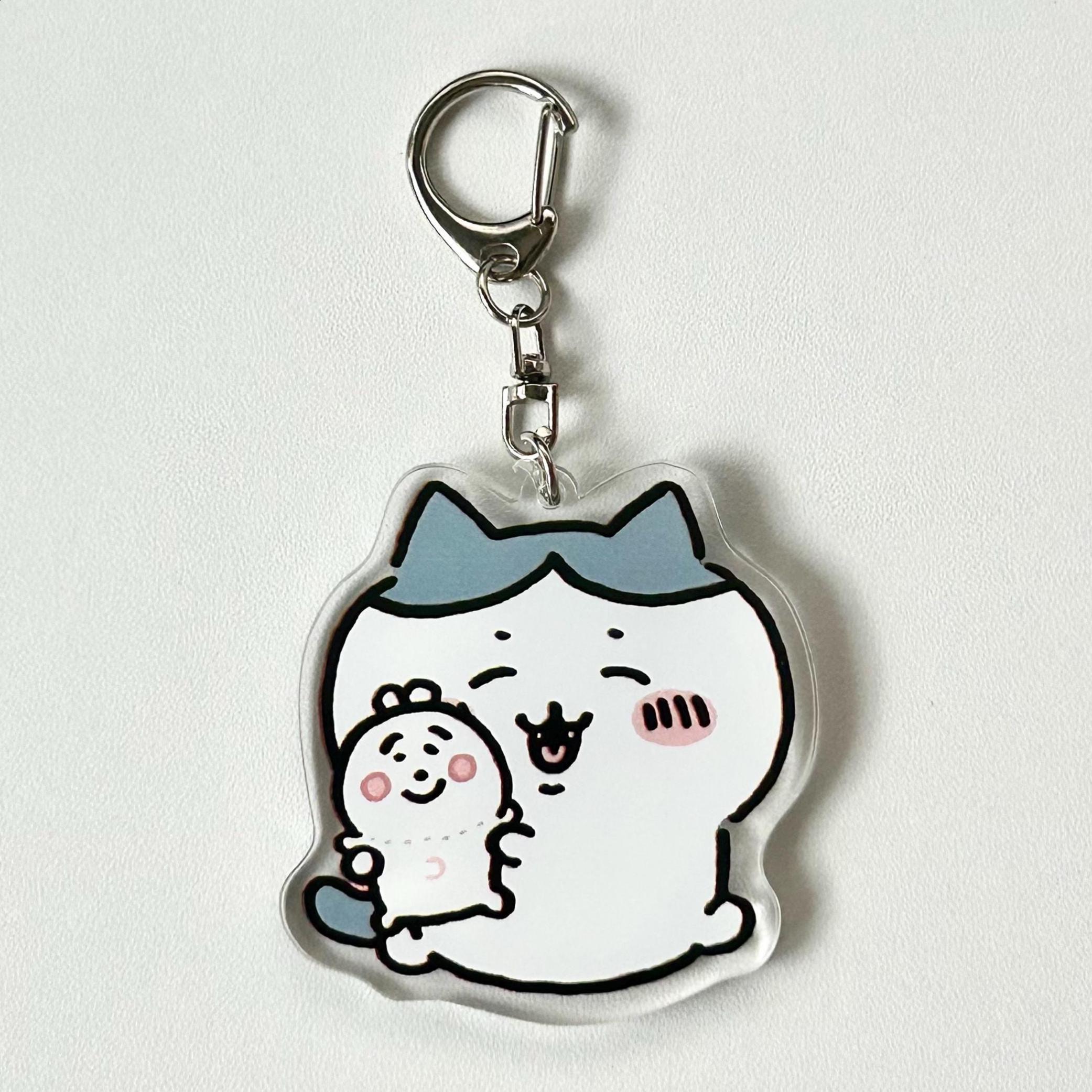 Chiikawa Acrylic Keychain, Chiikawa Double Side Keychain, Hachiware ...