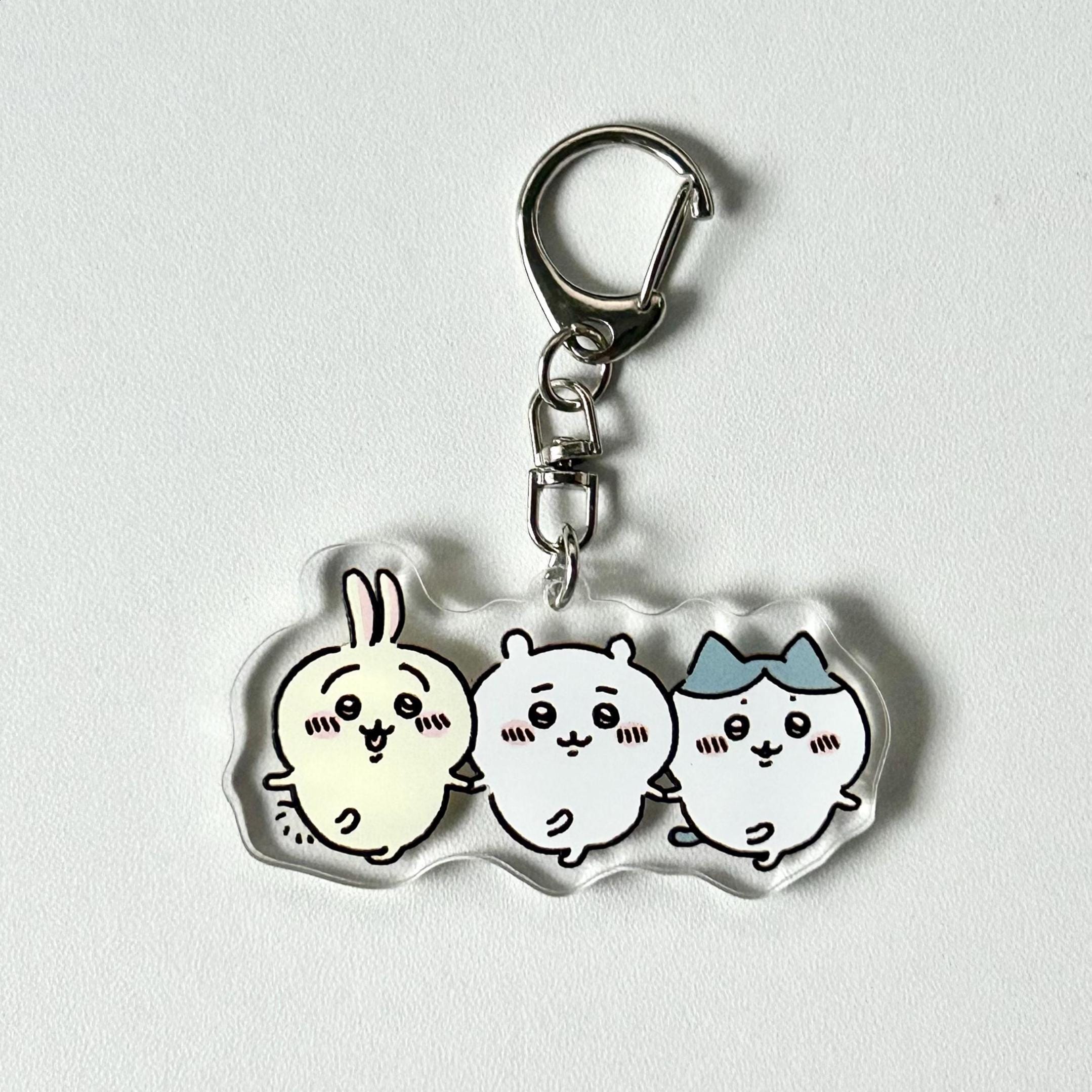 Chiikawa Acrylic Keychain, Chiikawa Double Side Keychain, Hachiware ...