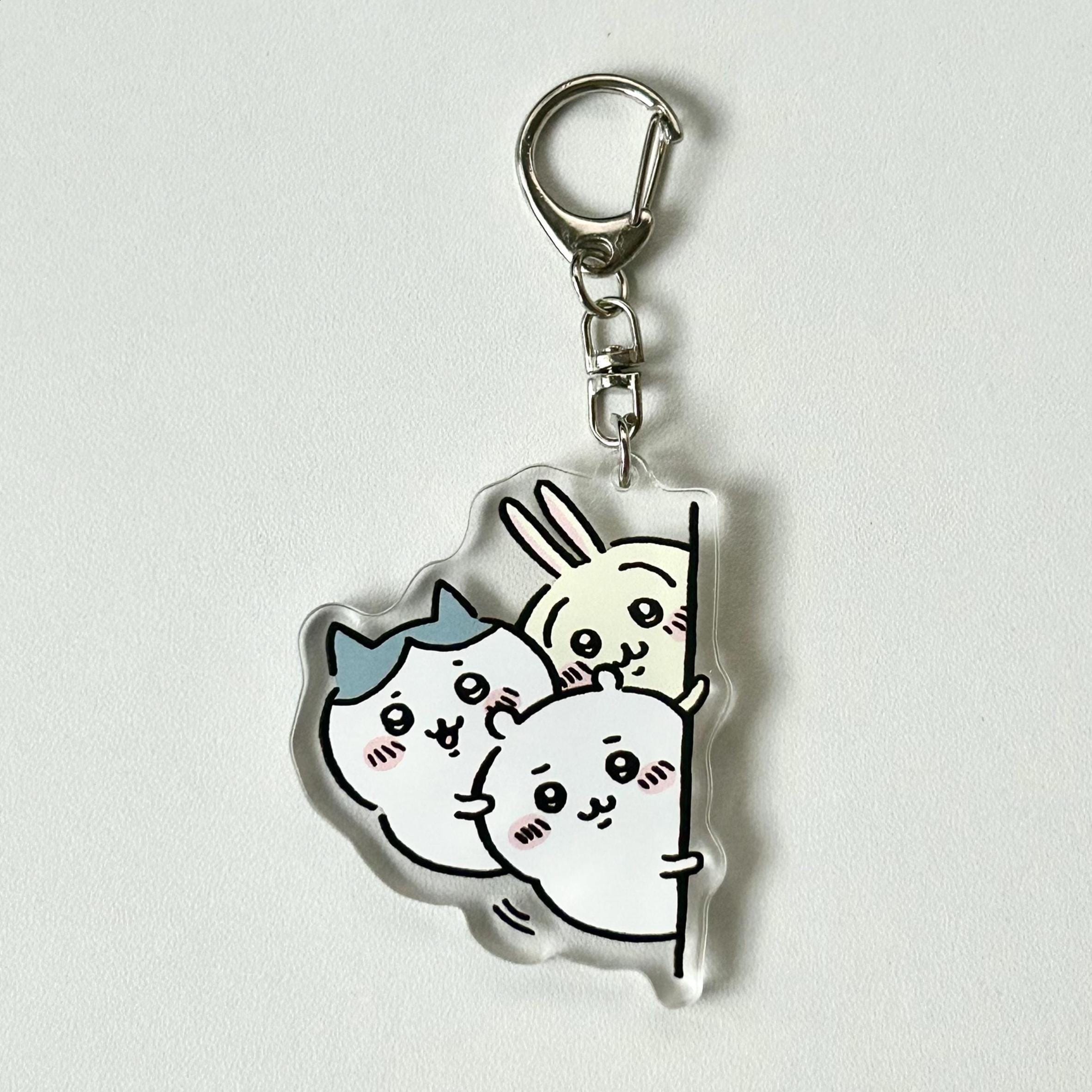 Chiikawa Acrylic Keychain, Chiikawa Double Side Keychain, Hachiware ...