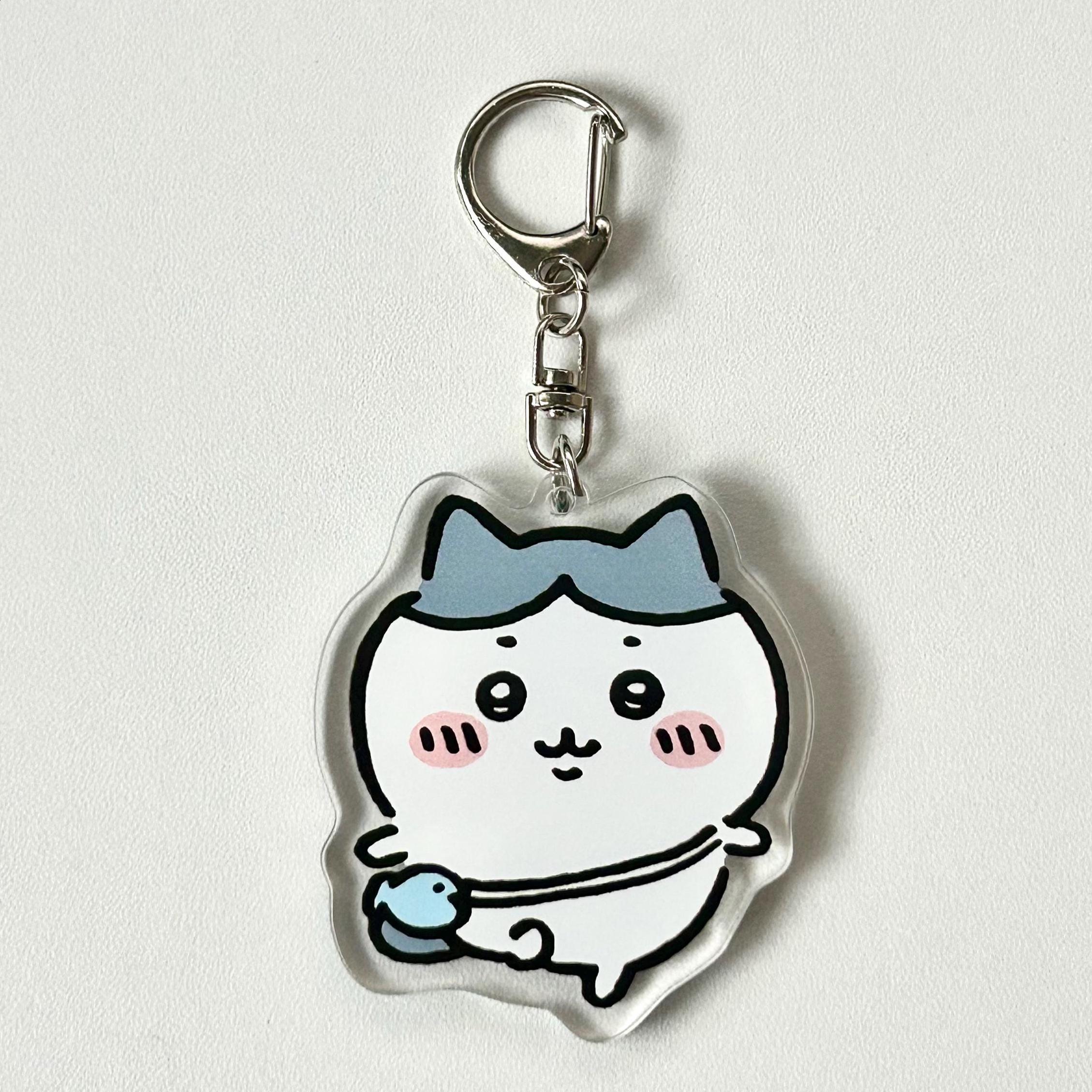 Chiikawa Acrylic Keychain, Chiikawa Double Side Keychain, Hachiware ...