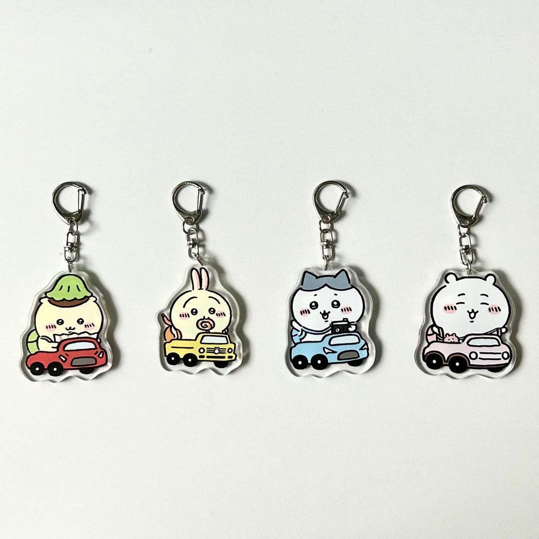 Chiikawa Acrylic Keychain, Chiikawa Double Side Keychain, Hachiware ...