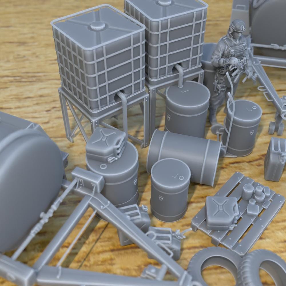 1/35 Militart Fuel Storage Props. 3D Printed - Etsy