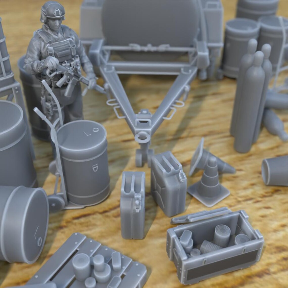 1/35 Militart Fuel Storage Props. 3D Printed - Etsy