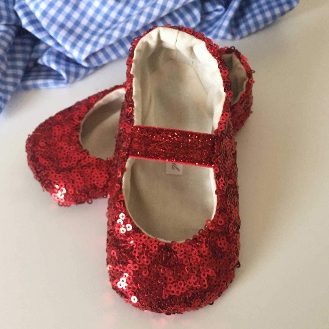 Ruby Red Sequin Slippers Dorothys Shoes Halloween Baby and - Etsy