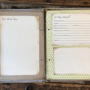 Rustic Baby Boy Book, Blue and Green Baby Book, Modern Farmhouse Style ...