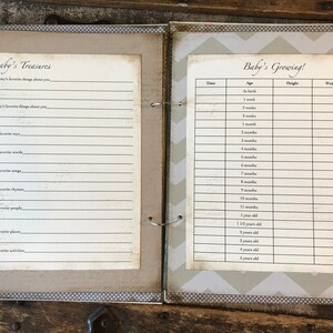 Rustic Baby Boy Book, Blue and Green Baby Book, Modern Farmhouse Style ...