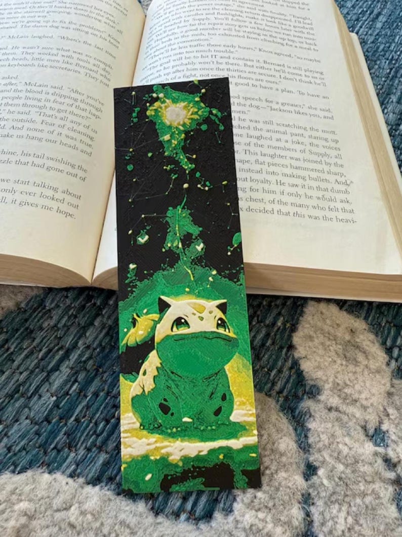 Pokemon Inspired 3D Printed Bookmarks – Glaceon, Mewtwo, Pikachu, Eevee ...