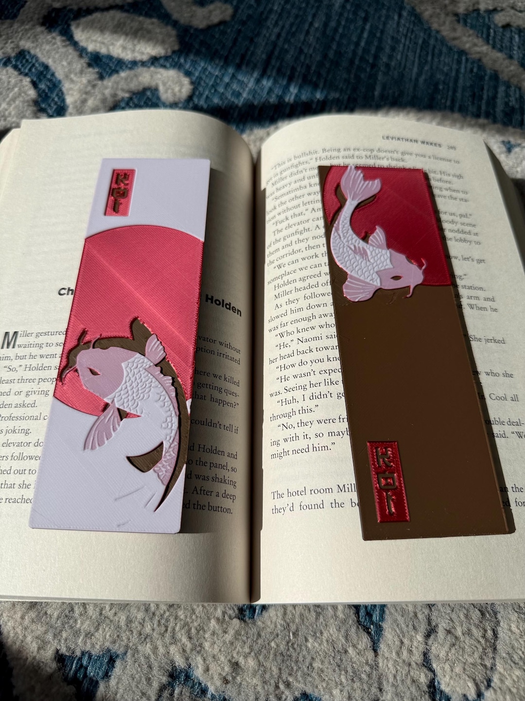 3D Printed Koi Fish Bookmark – Japanese-inspired Elegant Page Holder - Etsy