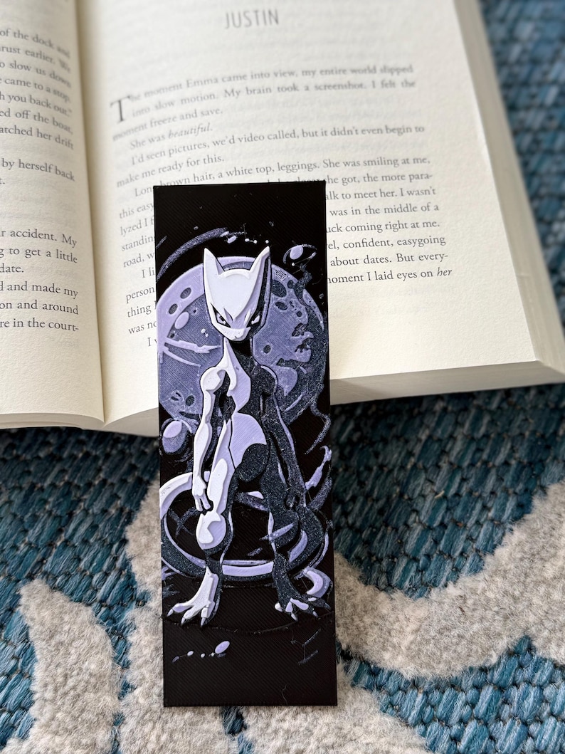 Pokemon Inspired 3D Printed Bookmarks – Glaceon, Mewtwo, Pikachu, Eevee ...