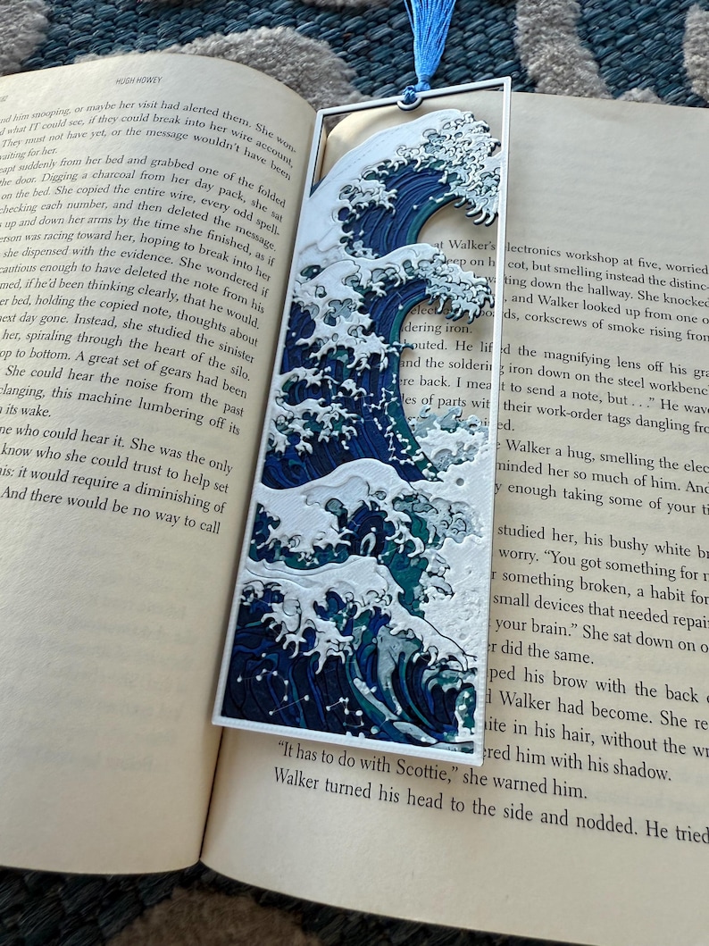 The Great Wave Bookmark – 3D Printed – Hokusai Inspired – Japanese Art ...
