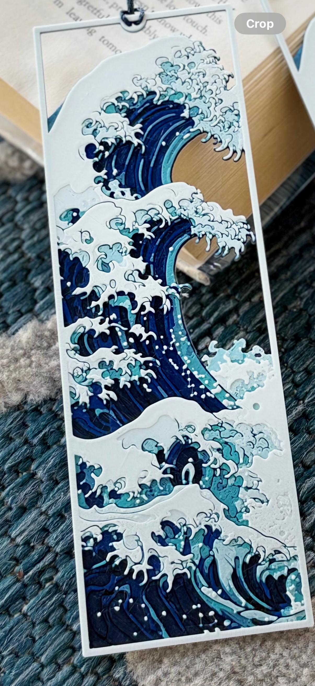 The Great Wave Bookmark – 3D Printed – Hokusai Inspired – Japanese Art ...