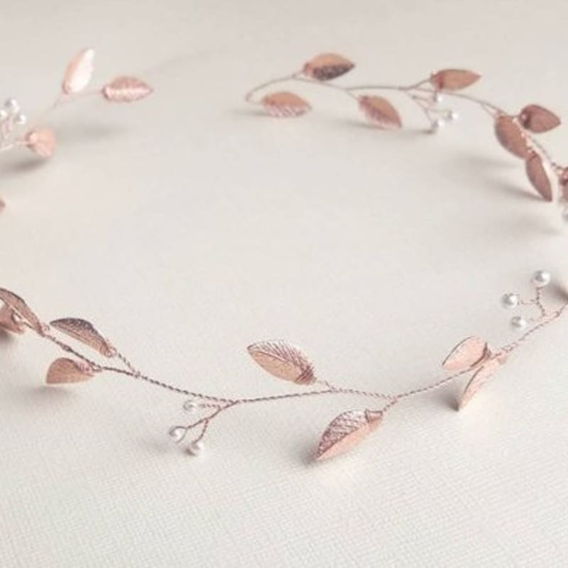 Gold Leaf Headpiece - Etsy