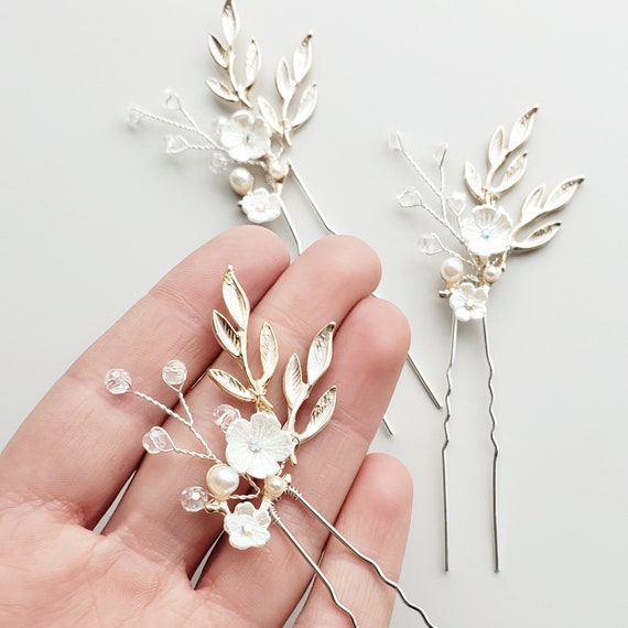 Wedding Hair Clip Bridal Hair Pins Wedding Hair Vine Hair | Etsy