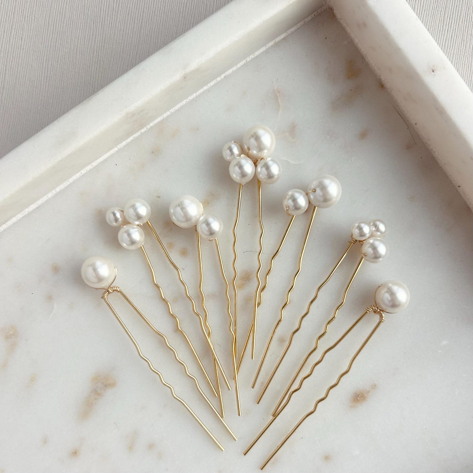 Wedding Hair Pins With Pearls, Bridal Hair Combs, Beaded Wedding Hair ...