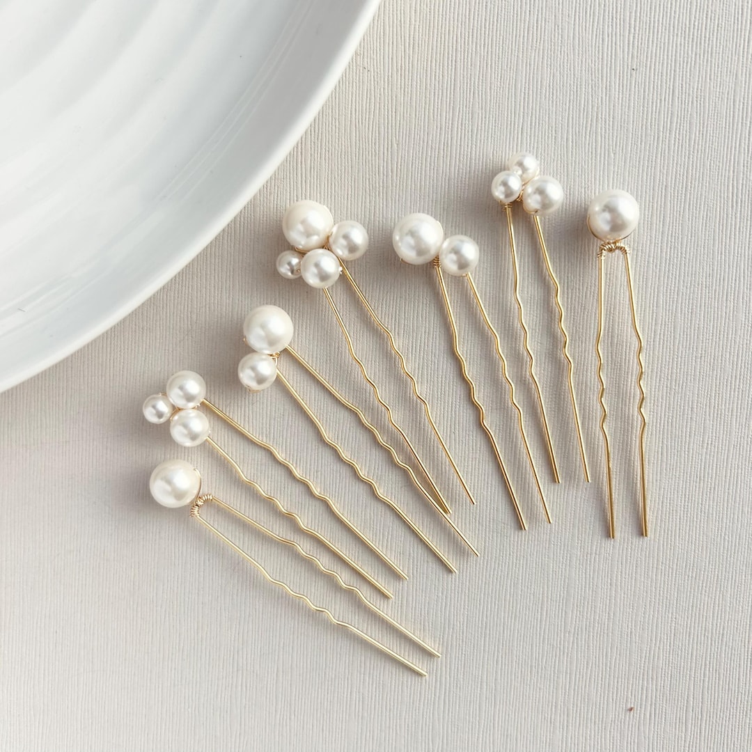 Pearl Bridal Hair Pins, Wedding Hairpiece, Bridal Hair Piece, Bridal ...