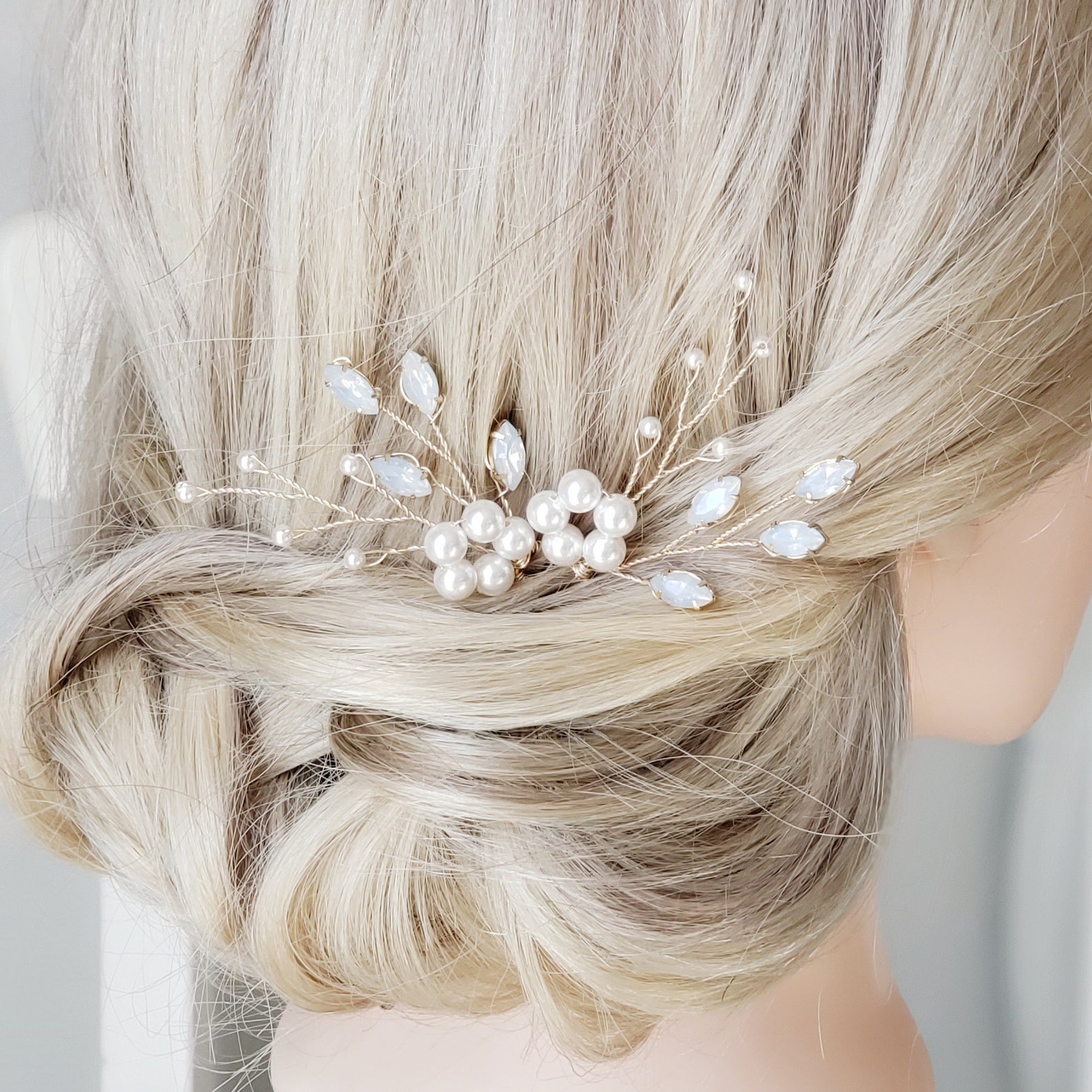 Opal Hair Accessory, Opal Hair Comb, Bridal Hair Piece, Wedding Hair ...