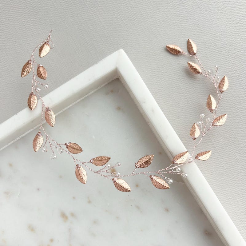 Gold Leaf Headpiece - Etsy