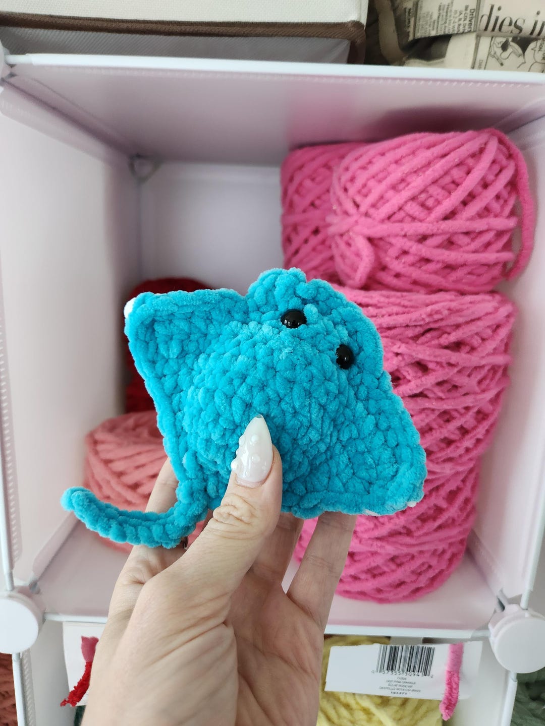 Mini Stingray Plushie - Etsy