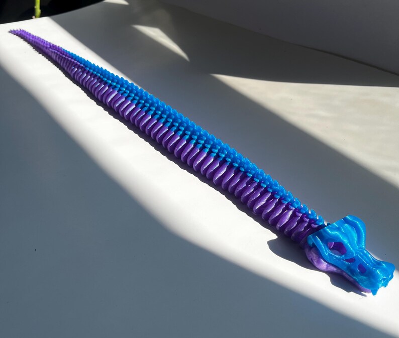 20" Articulated Skeleton Snake Option for With or Without Eyes. OVER 60 ...