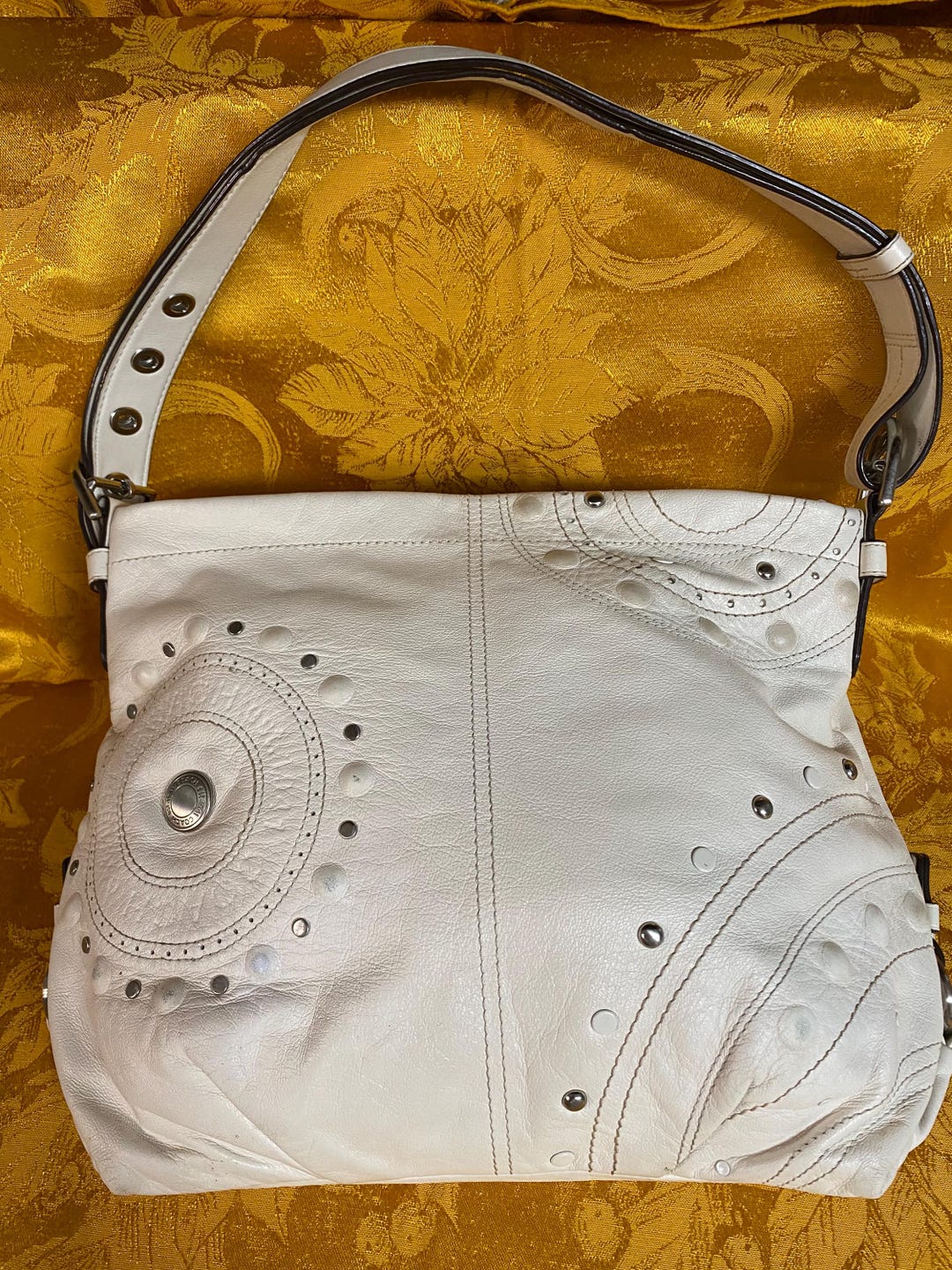 Coach Ivory Leather Handbag for Women. - Etsy