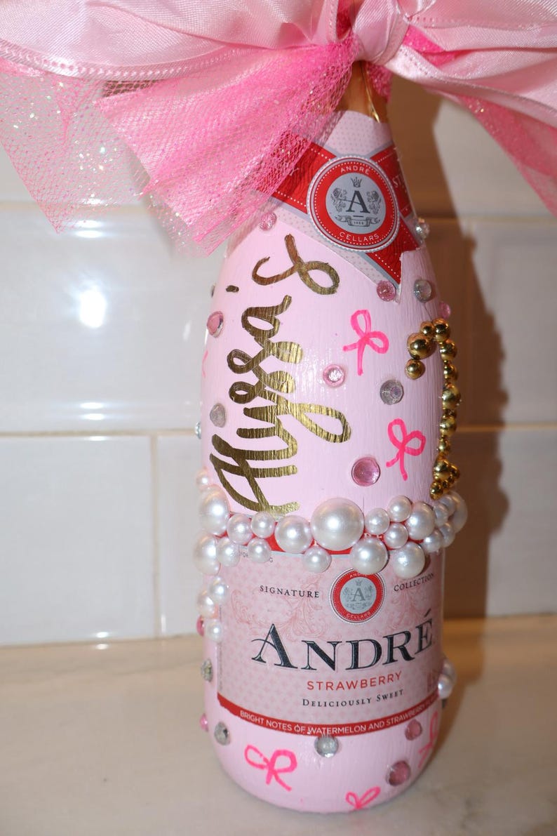 21st Birthday Custom Champagne Bottle | Wedding/bachelorette Gift ...