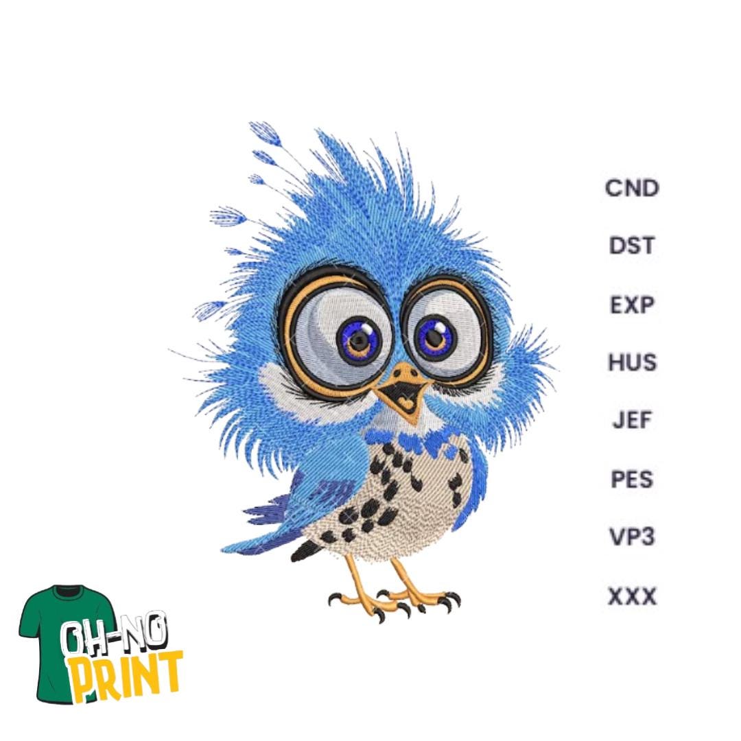 Blue Bird Embroidery Design: Spring Machine Embroidery File (digital ...