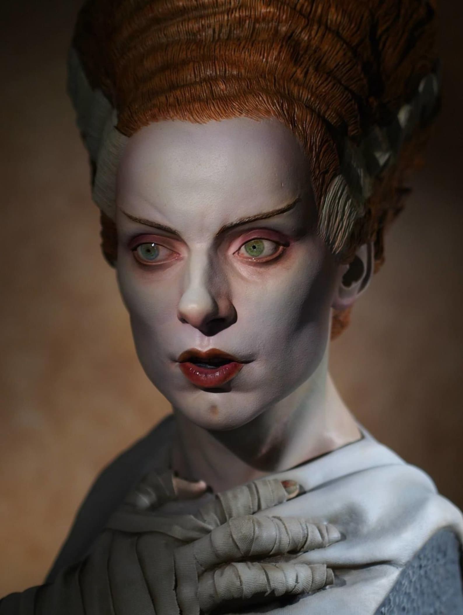 Bride of Frankenstein 1:1 Scale Resin Bust — Height 52 Cm (about 20.47 ...