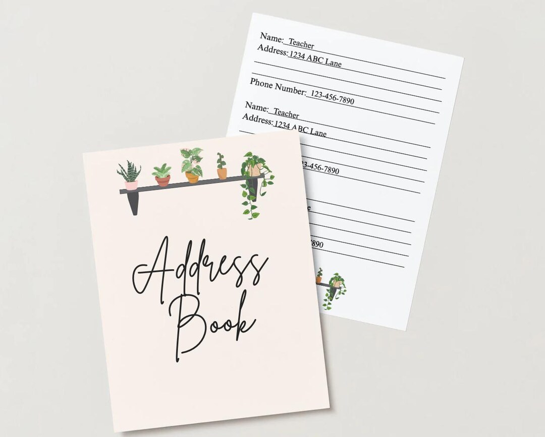 Address Book - Etsy