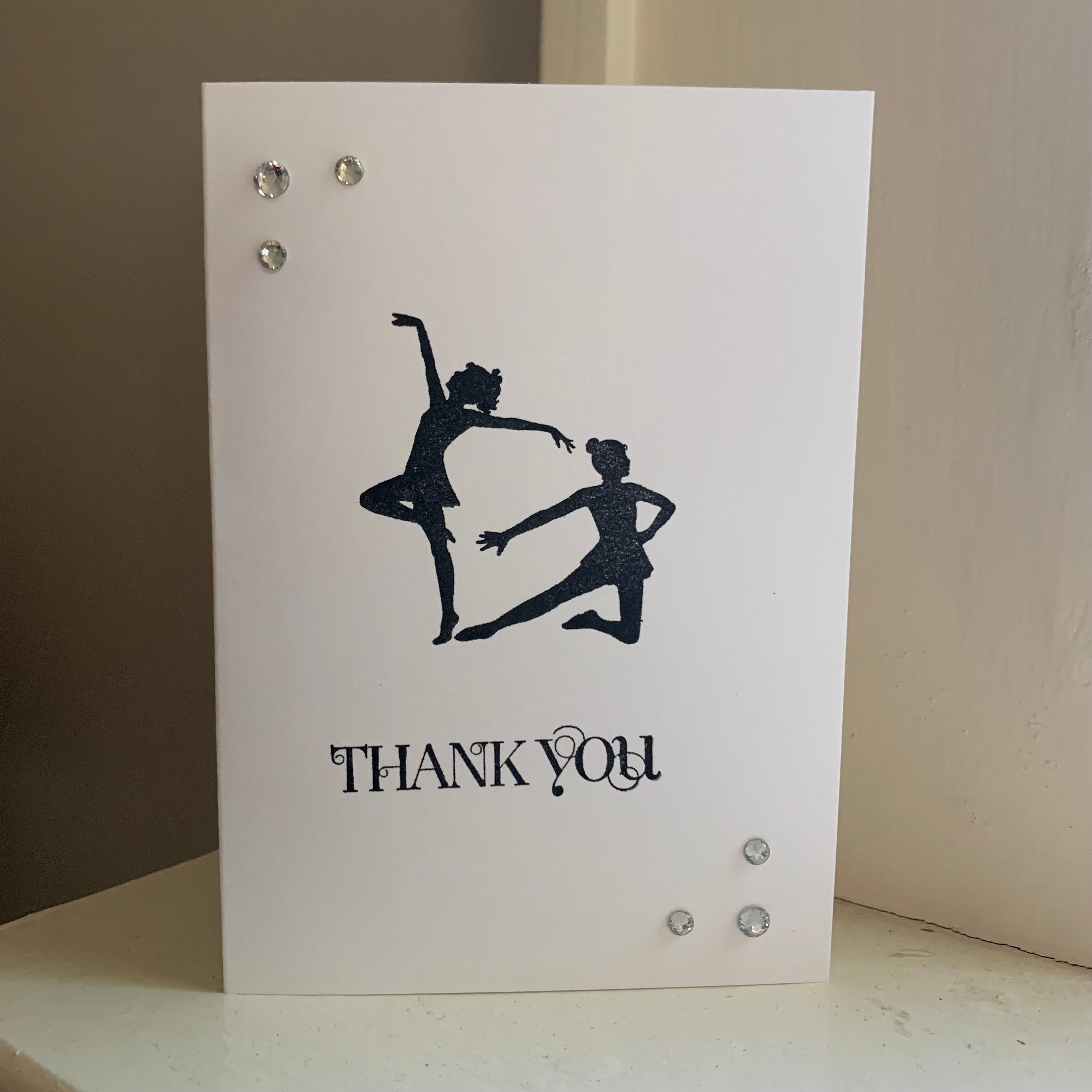 Dancers Thank You Greeting Card - Etsy