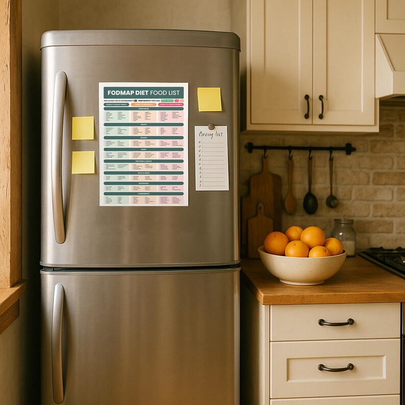 Printable Low FODMAP Food List PDF, IBS Relief Diet Guide, Gut Health ...
