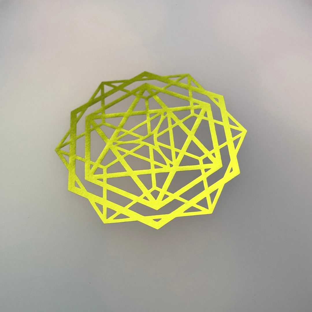 Sacred Geometry Decal Sticker - Dodeca Geometry - Matte Metallic Rust ...