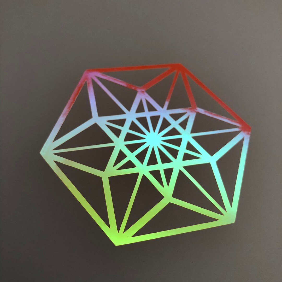 Sacred Geometry Decal Sticker Vector Equilibrium - Etsy