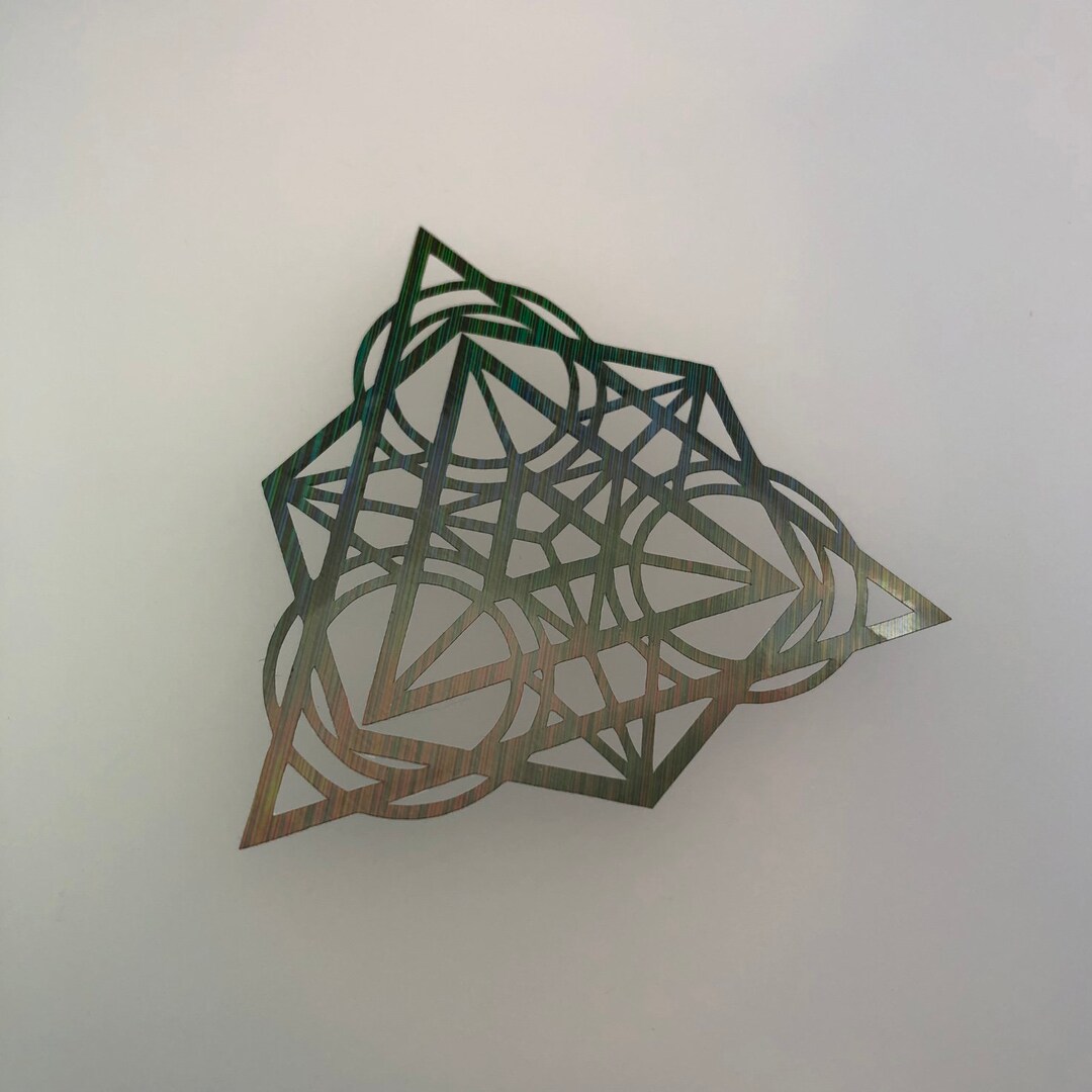 Sacred Geometry Decal Sticker Tripartite Geometry Holographic Striped ...