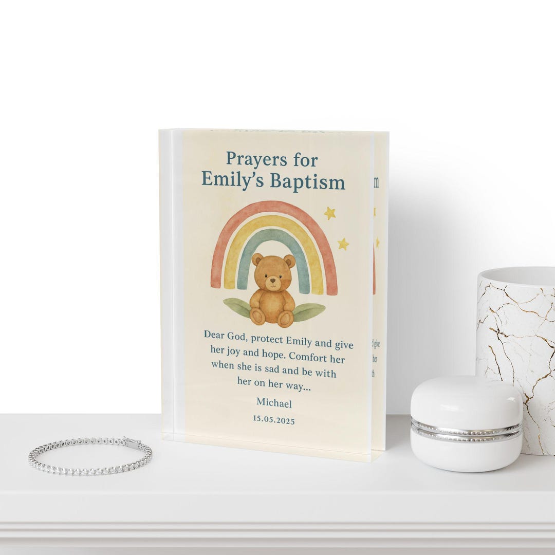 Godparent Letter for Baptism, Gift for Godchild, Baptism Poster With ...