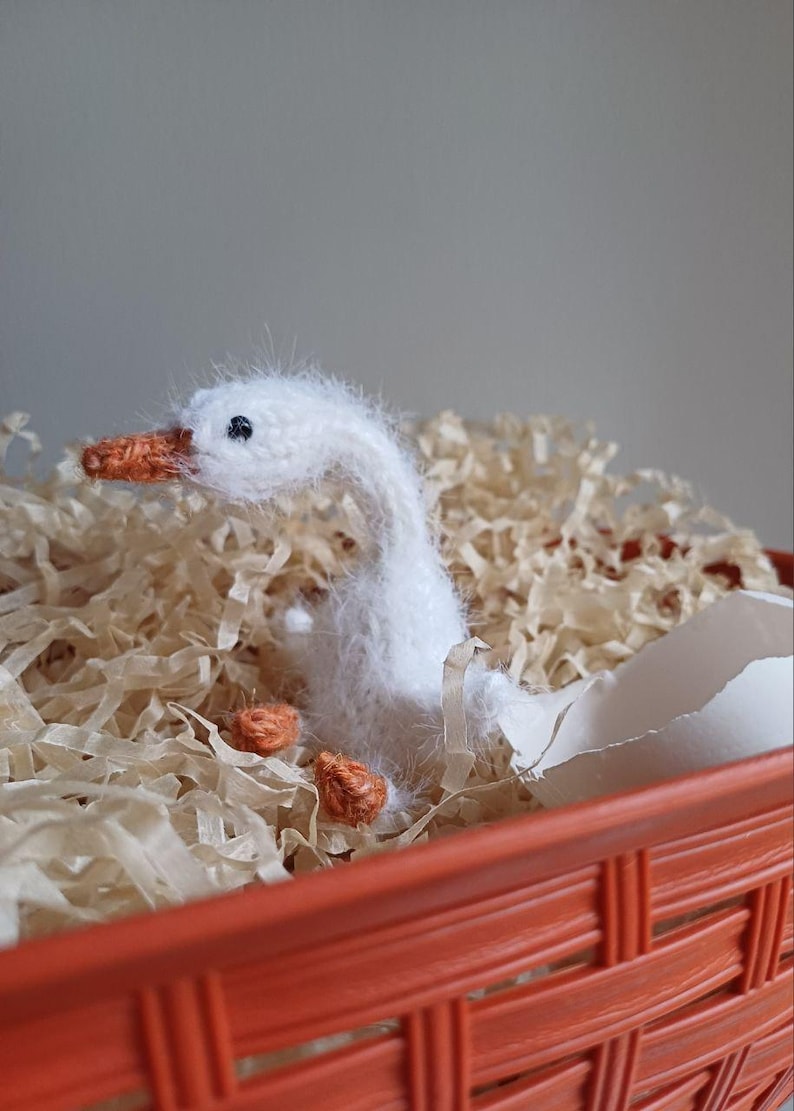 Knitted Goose Pattern | Cute Keychain or Bag Charm | Easy Knit Toy ...