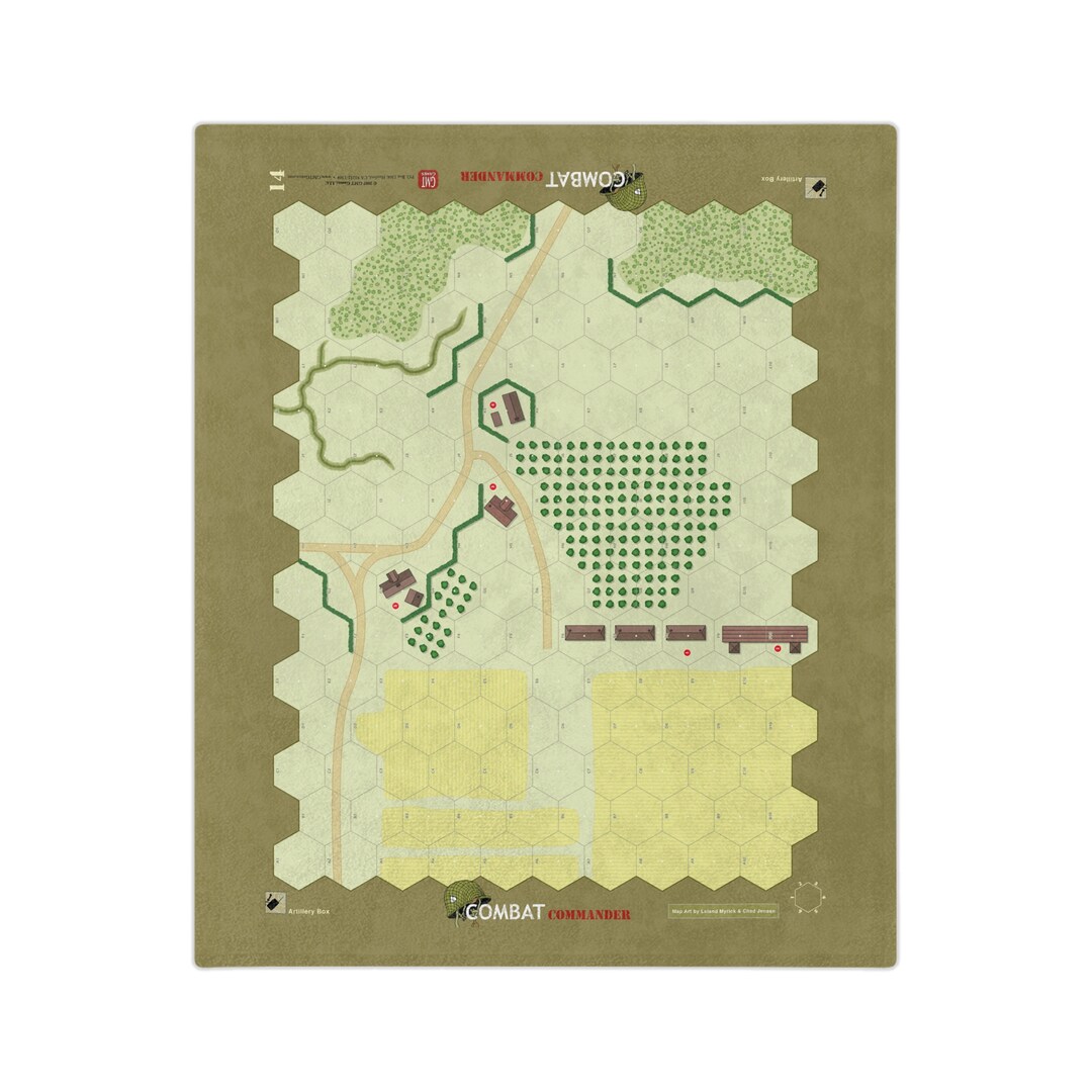 Military Board Game Map Blanket - Combat Commander (14) [kj] - Etsy
