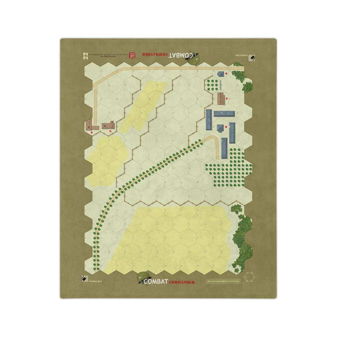Military Board Game Map Blanket - Combat Commander (22) [kj] - Etsy