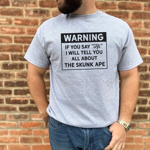 The Skunk Ape Shirt Warning, I'll Talk Tee Cryptids Teeshirt Swamp Ape Tshirt - Etsy