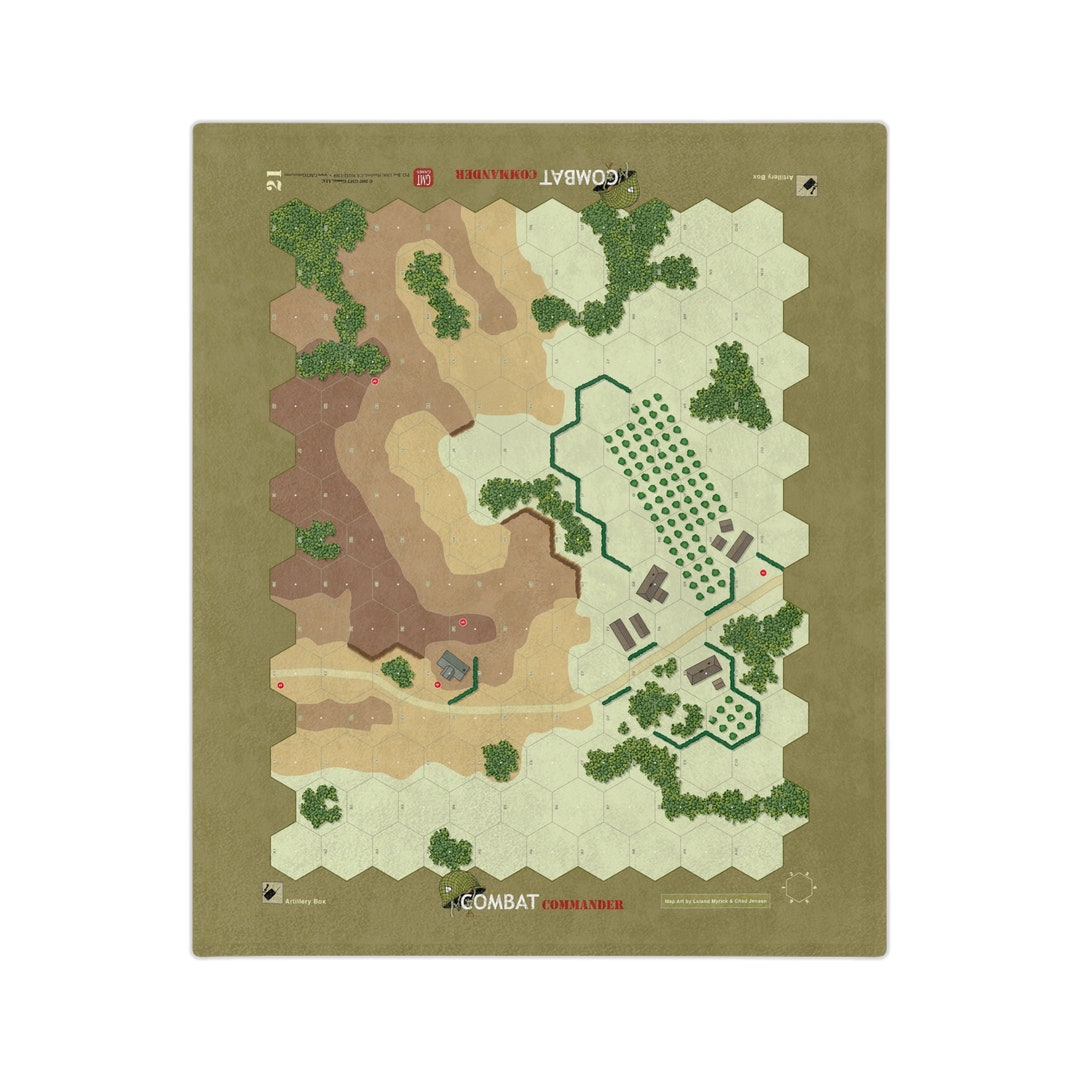 Military Board Game Map Blanket - Combat Commander (21) [kj] - Etsy