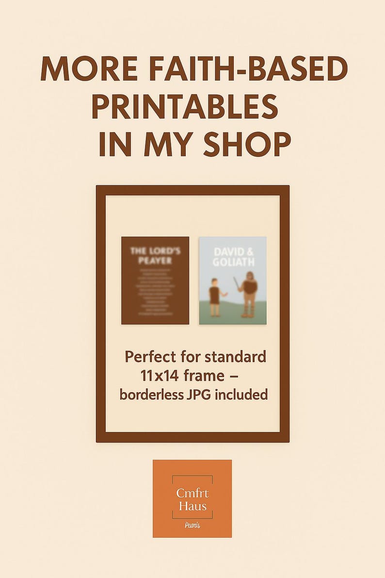 The Beatitudes Printable Poster for Kids – Bee Theme Bible Wall Art ...