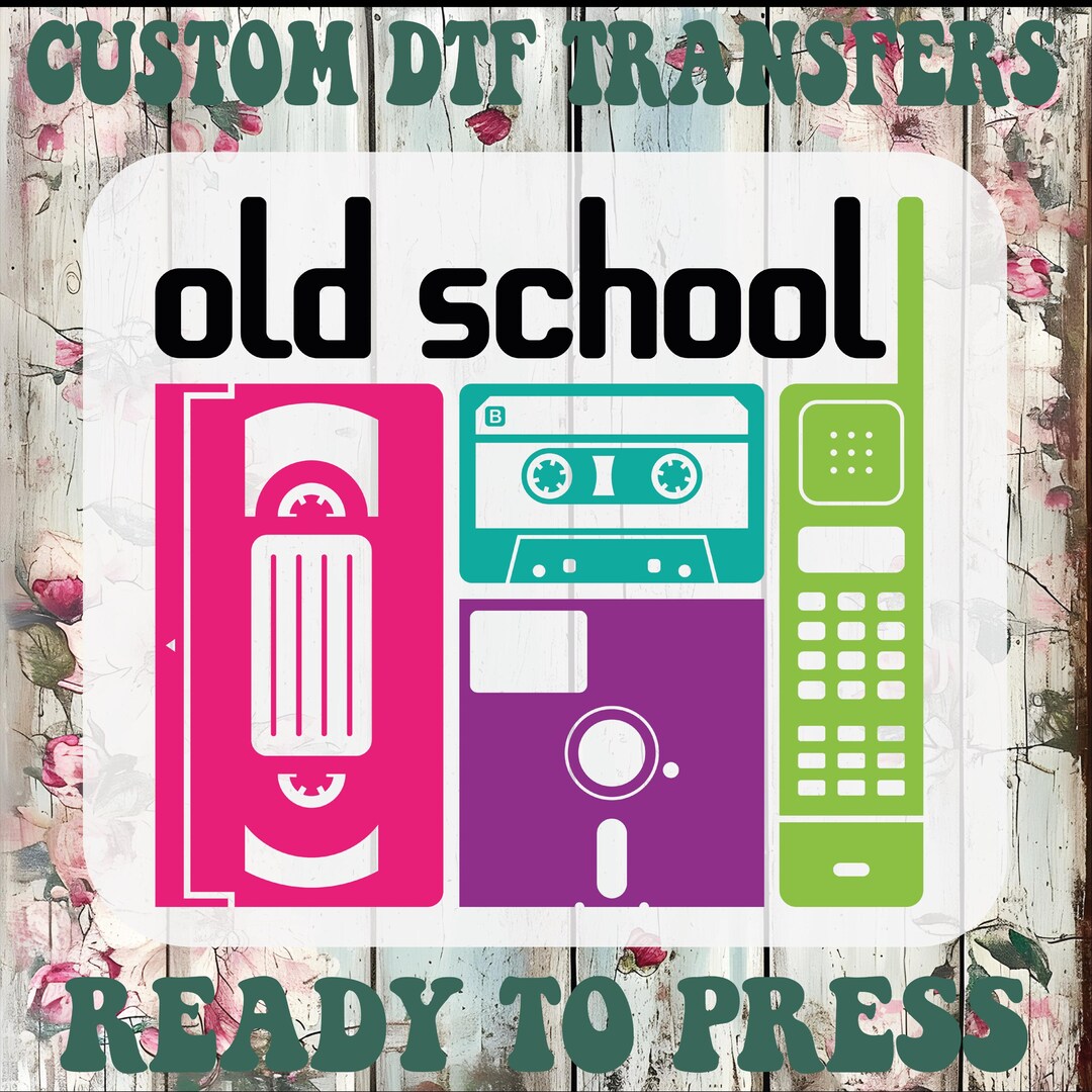 Old School Ready to Press, Cassette Heat Transfer, 80s Vibes Iron on ...