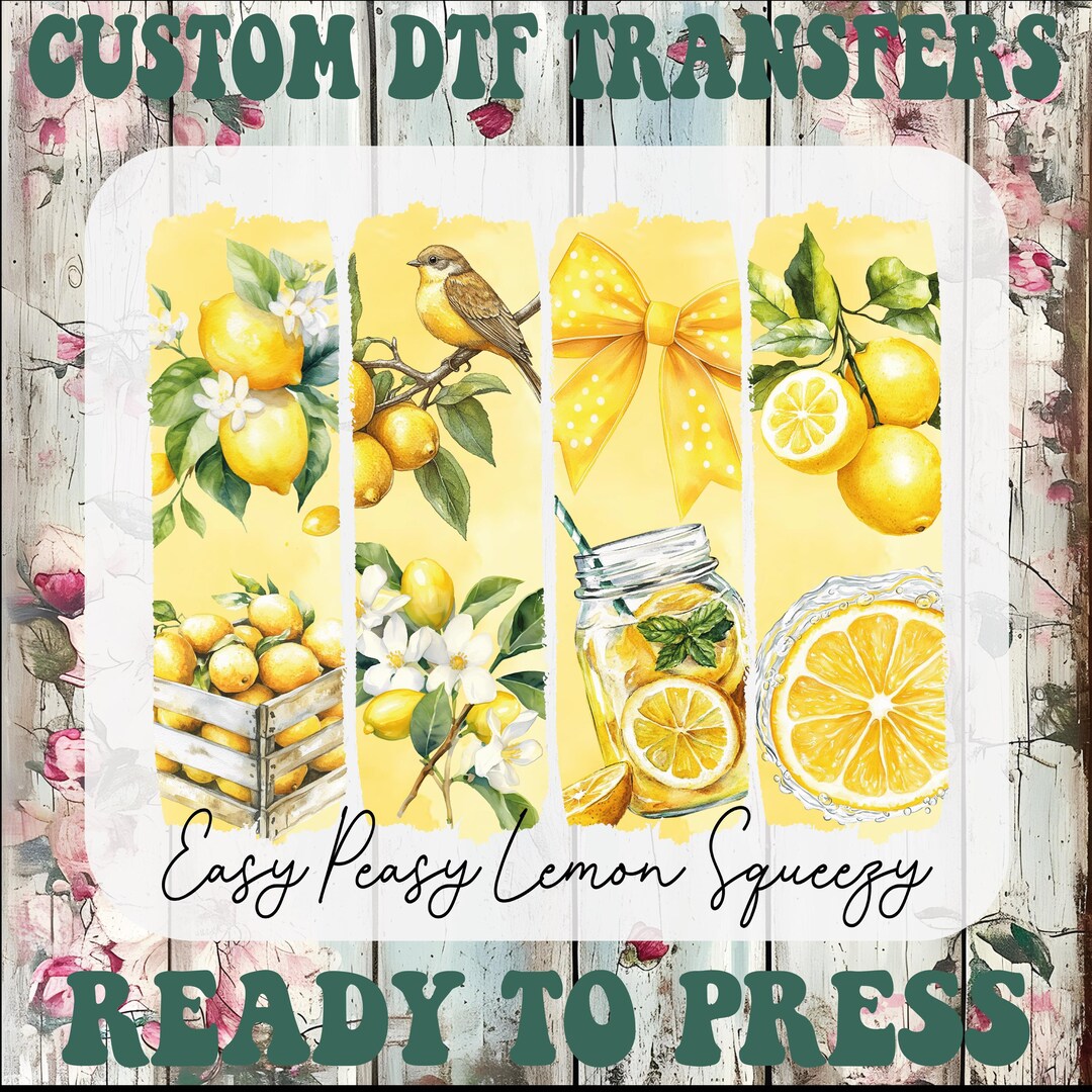 Easy Peasy Lemon Squeezy Ready to Press, Preppy Summer Lemons Heat ...