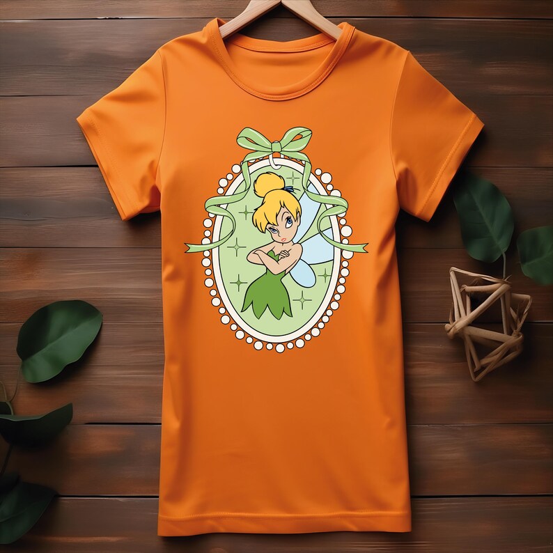 Disney Princess Tinkerbell Dtf Transfer, Princess Coquette Bow Ready to ...