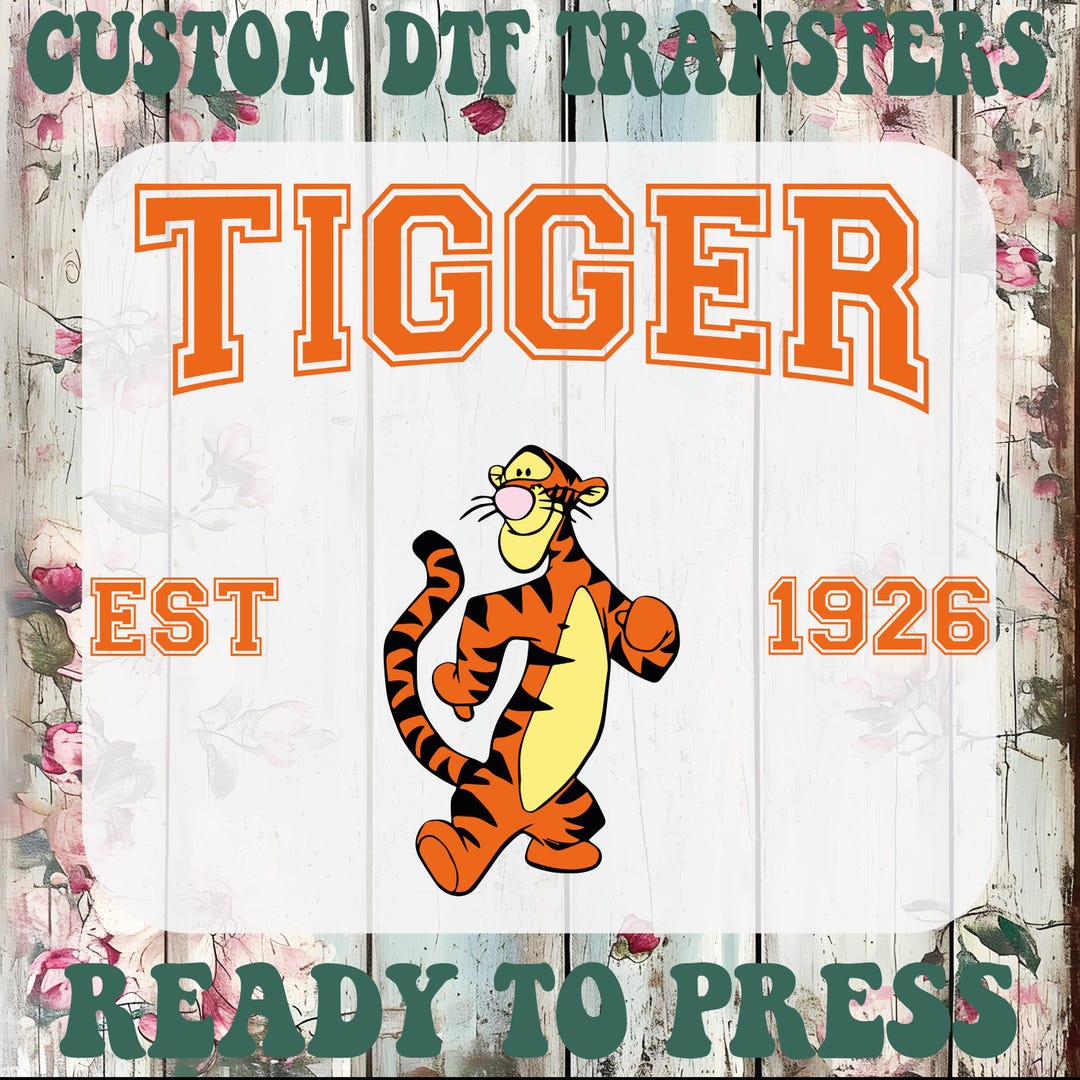 Tigger Est 1926 DTF - Disneyland Family Iron on Heat Transfer - Etsy