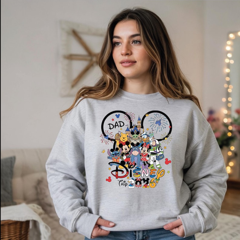 Custom Name Mouse and Friends Vacation 2026 DTF Transfer, Family ...