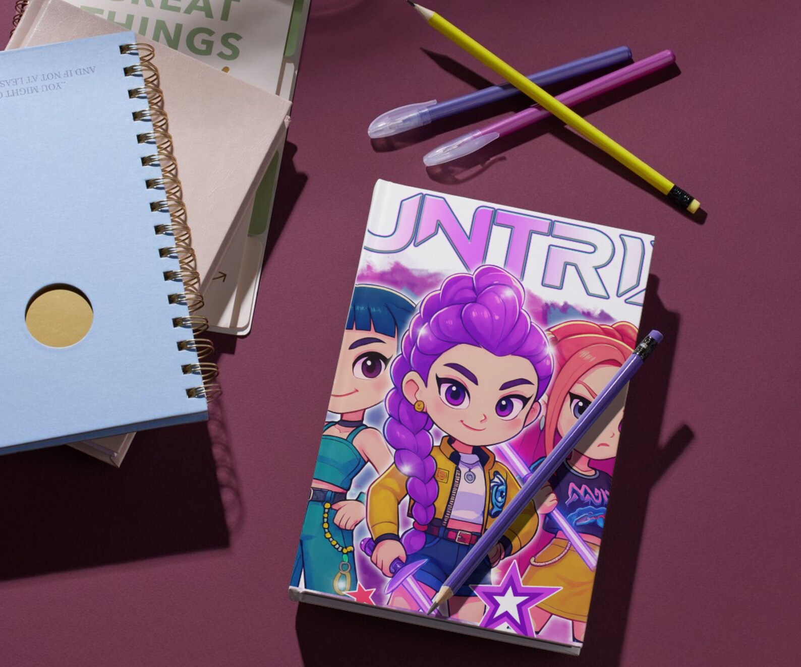 Huntrix KPOP PNG | Cute Chibi Girl Band Sublimation File | Anime Style ...
