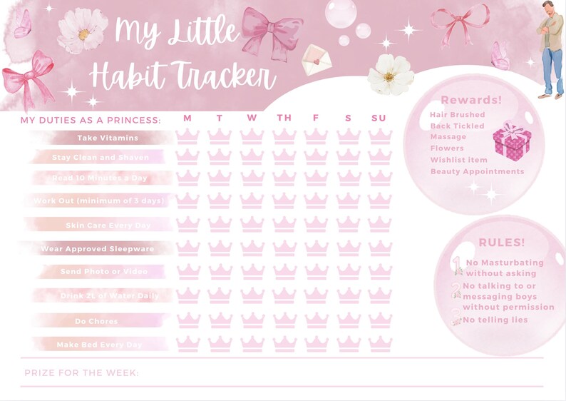 Pastel Habit Tracker Printable | Cute Routine Chart for Littles, Kawaii ...